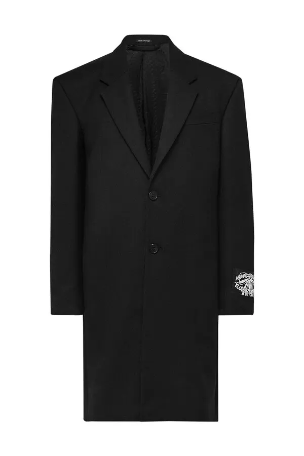 Acne Studios Oversized Logoappliquéd Wooltwill Blazer