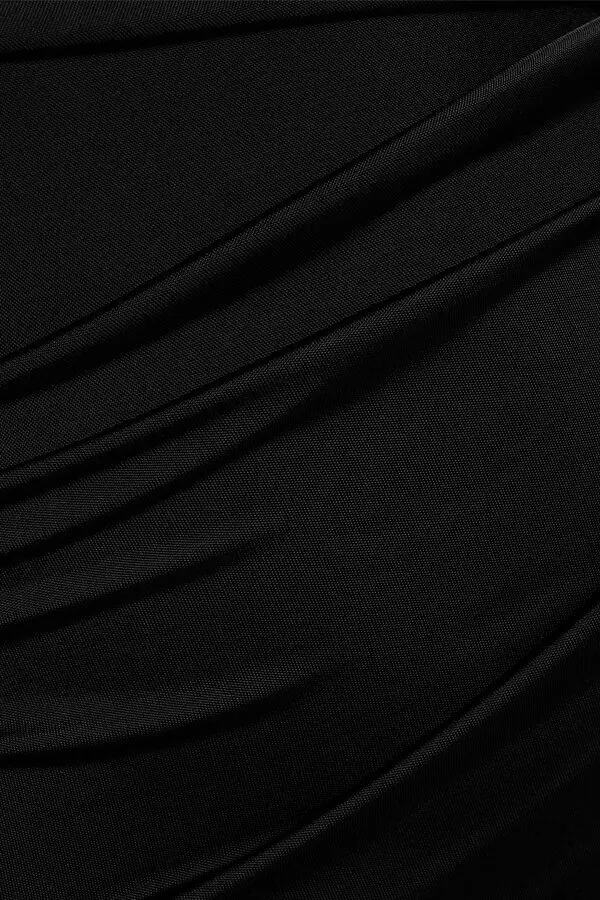 Victoria Beckham Draped Jersey Maxi Dress