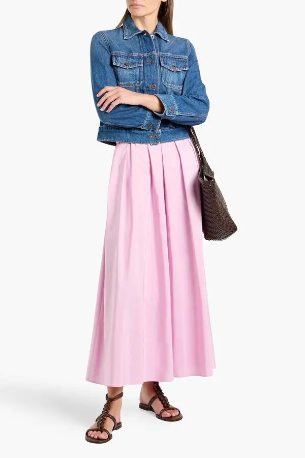 Max Mara Cottonpoplin Maxi Skirt