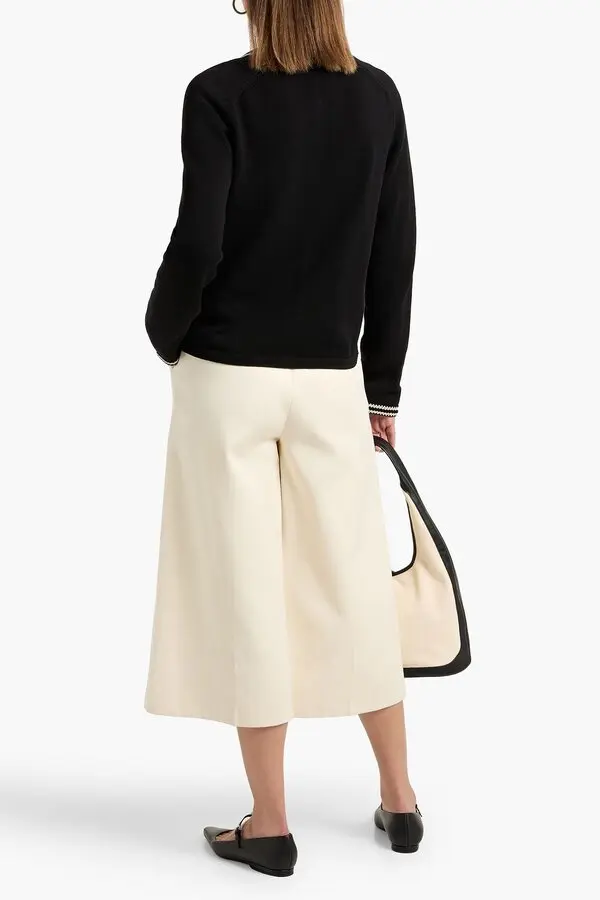 Max Mara Embroidered Cotton Cardigan