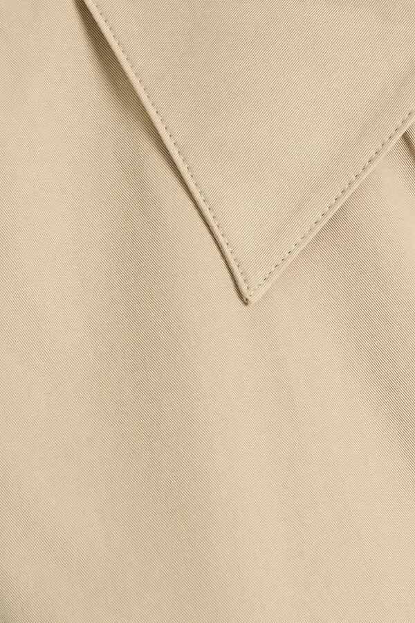 FRAME Utility Shift Cottontwill Mini Shirt Dress