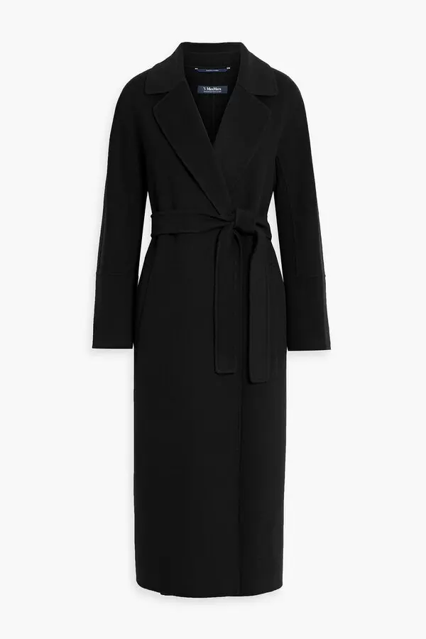 Max Mara Elisa Woolfelt Coat - Black