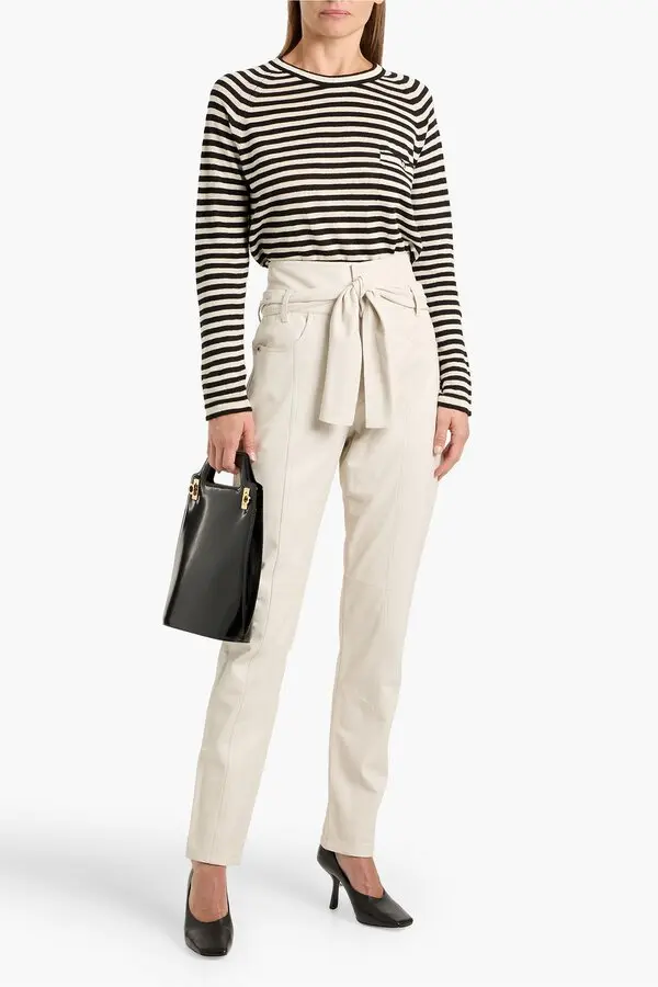 Max Mara Canti Striped Linen Sweater