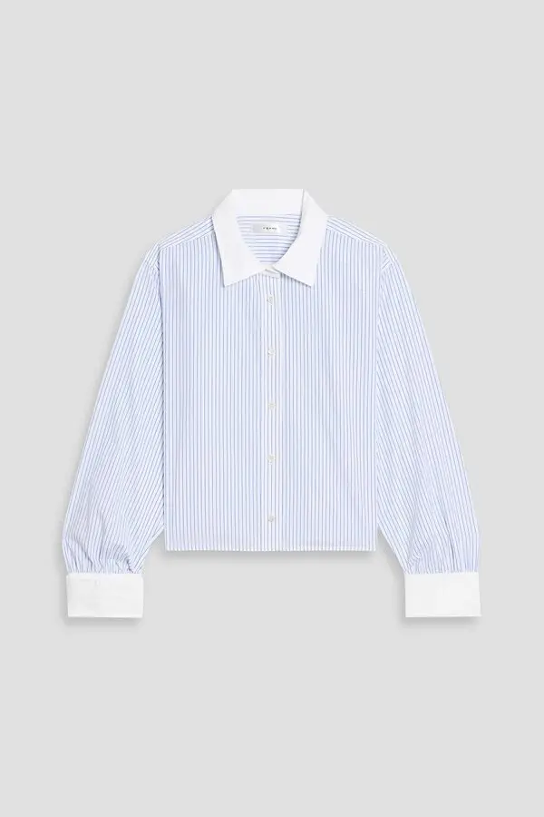 FRAME Charles Striped Cottonpoplin Shirt