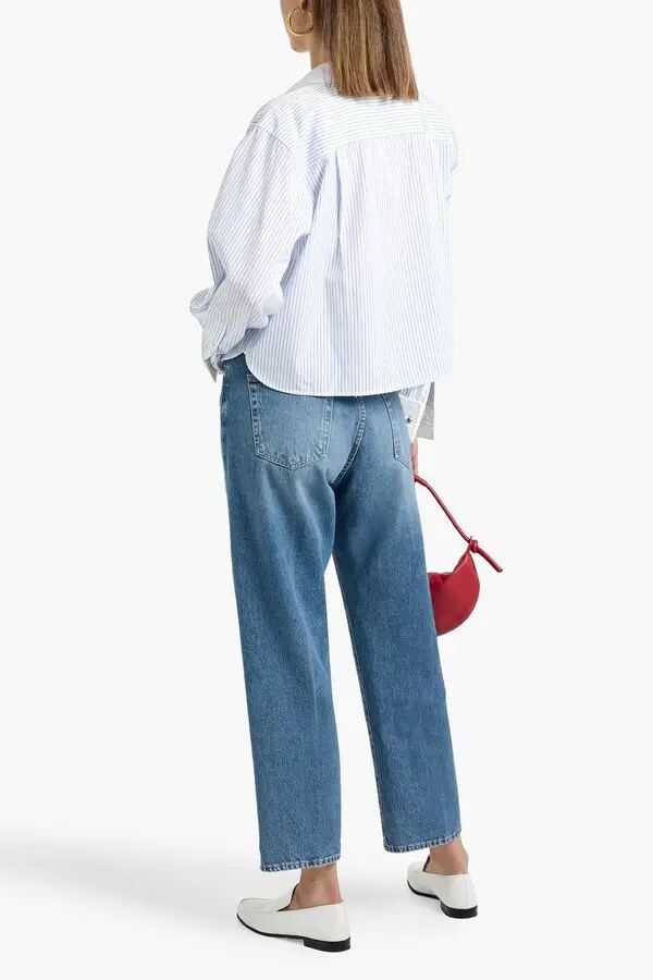 FRAME Charles Striped Cottonpoplin Shirt