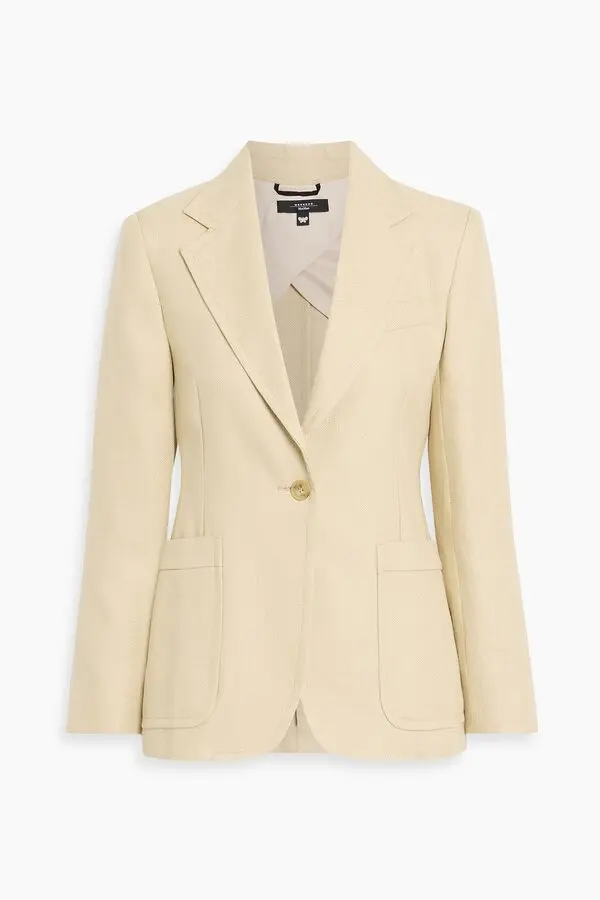 Max Mara Cotton And Linenblend Blazer