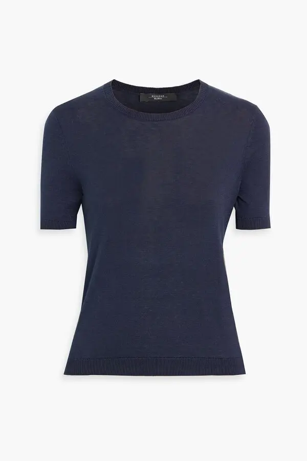 Max Mara Civet Silk And Cottonblend Top