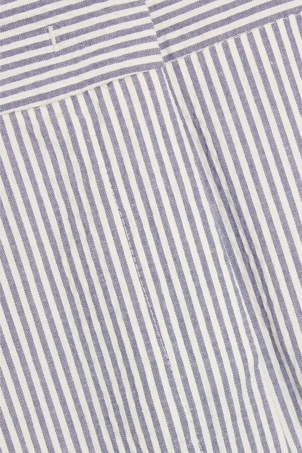 Max Mara Starlet Striped Cottonblend Seersucker Slimleg Pants