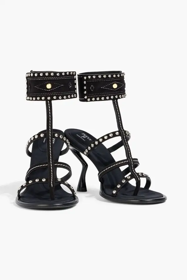 Emilio Pucci Emilia Studded Suede Sandals