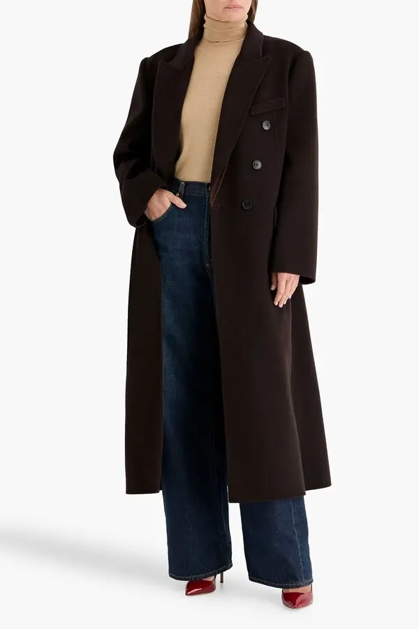 Victoria Beckham Doublebreasted Wool And Cashmereblend Coat