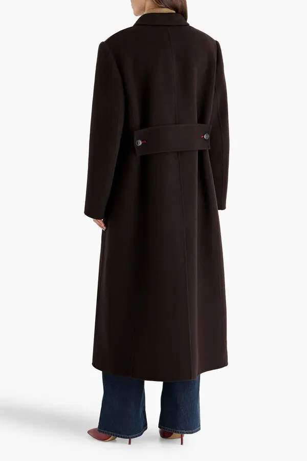 Victoria Beckham Doublebreasted Wool And Cashmereblend Coat