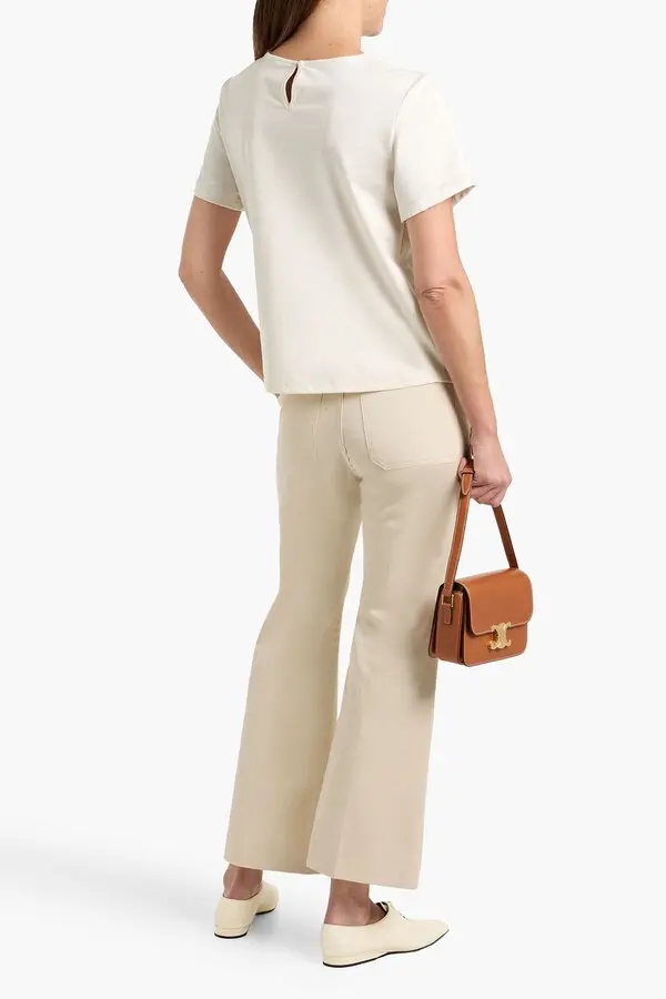 Max Mara Bosso Cottonblend Twill Straightleg Pants