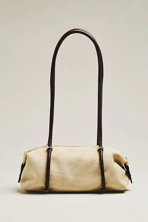 Anthropologie Suede Slouchy Shoulder Bag