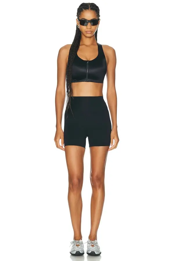 NIKESKIMS Shine Racerback Zip Front Bra