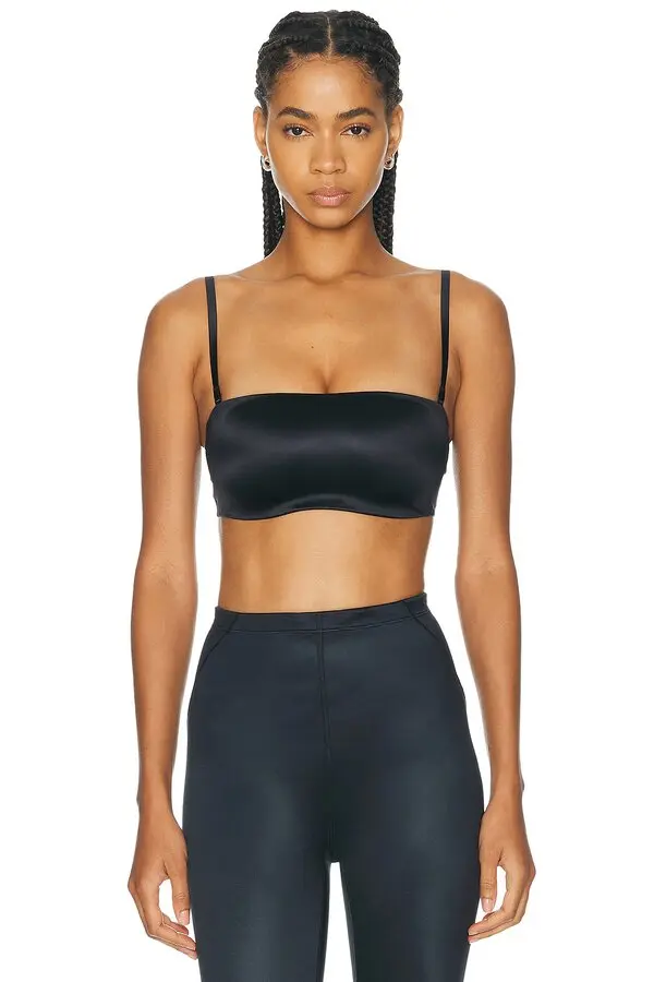 NIKESKIMS Shine Bandeau Bra In Black