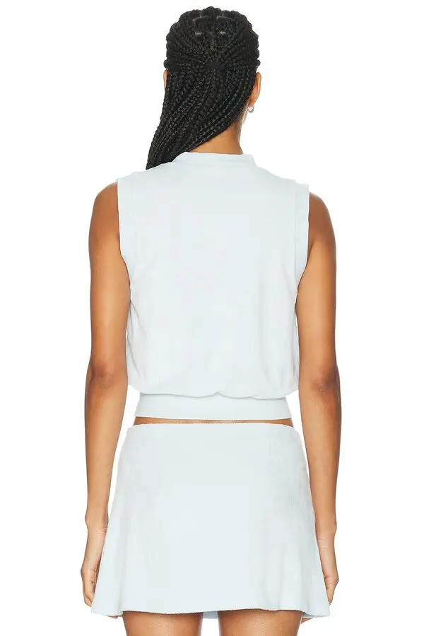 SPORTY & RICH Signature Logo Terry Sweater Vest