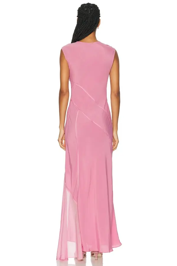 SIR. Elyn Panelled Gown - Berry