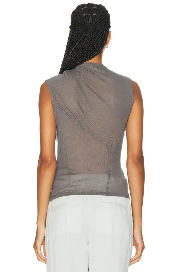 Helmut Lang Sheer Twist Tank Top