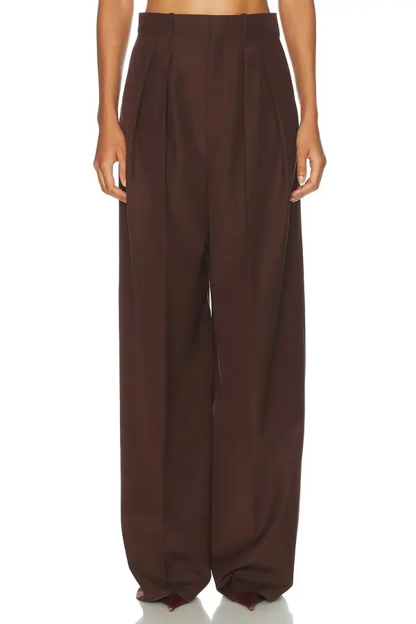 Saint Laurent Straight Leg Pant - Chocolat