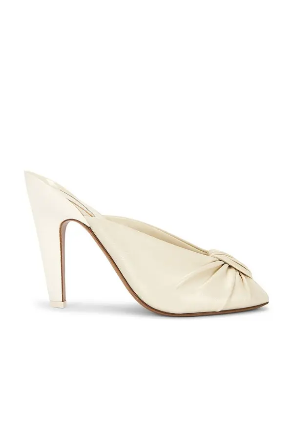 Chloé Suzie Open Toe Mule - Soft Ivory