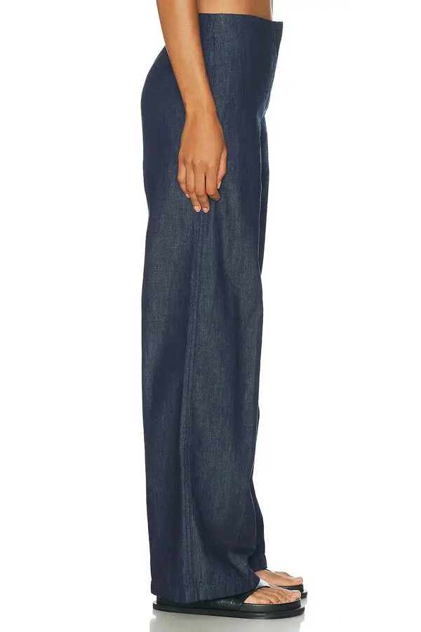 JIL SANDER Wide Leg Denim Trousers