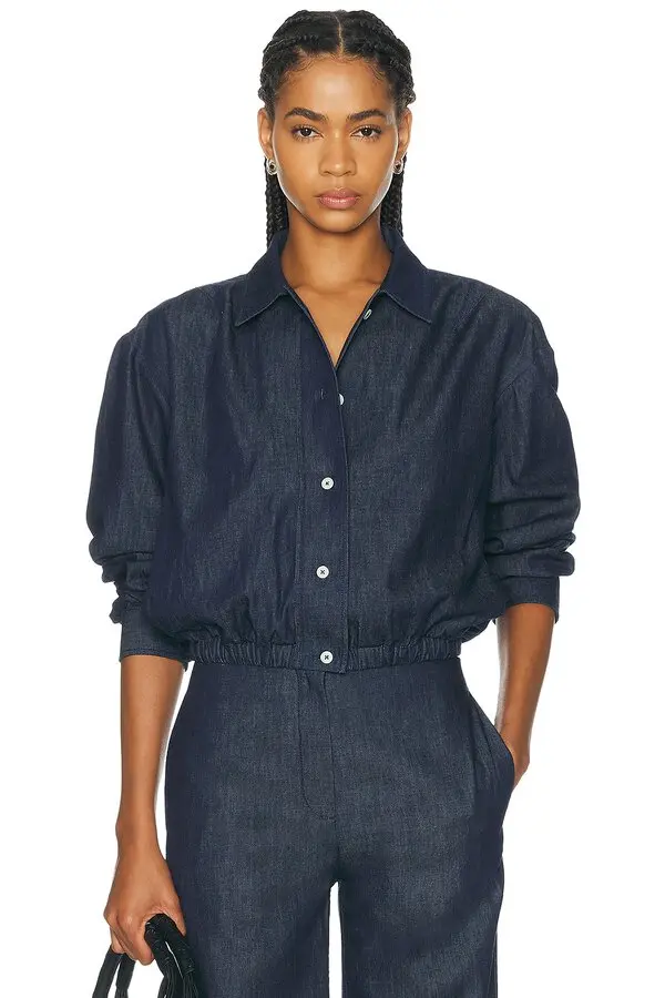 JIL SANDER Denim Shirt Jacket - Magnet