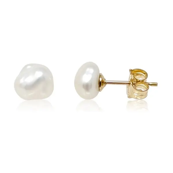 KIRI & BELLE Mini Dot Keshi Pearl Filled Stud Earrings