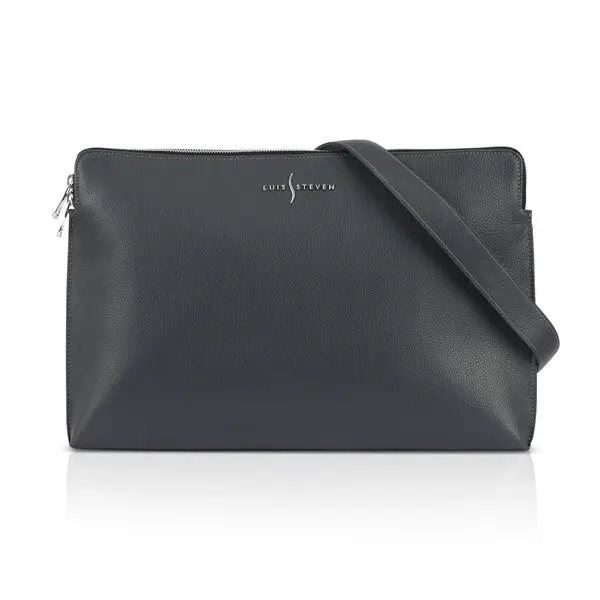 LUIS STEVEN Laptop Sleeve With Interior Pockets And Detachable Strap
