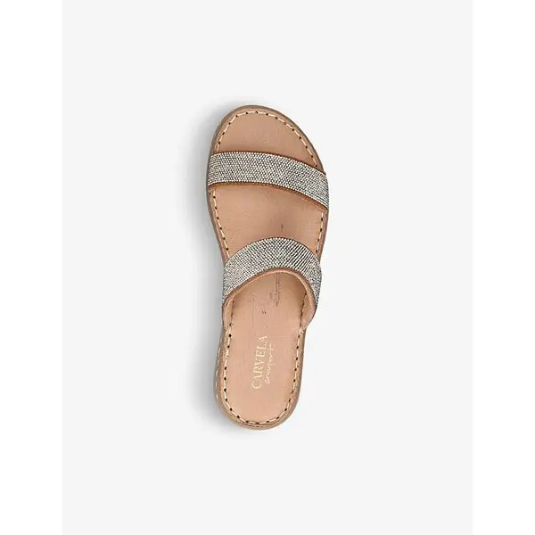 Carvela Shake Embellished Leather Sandals