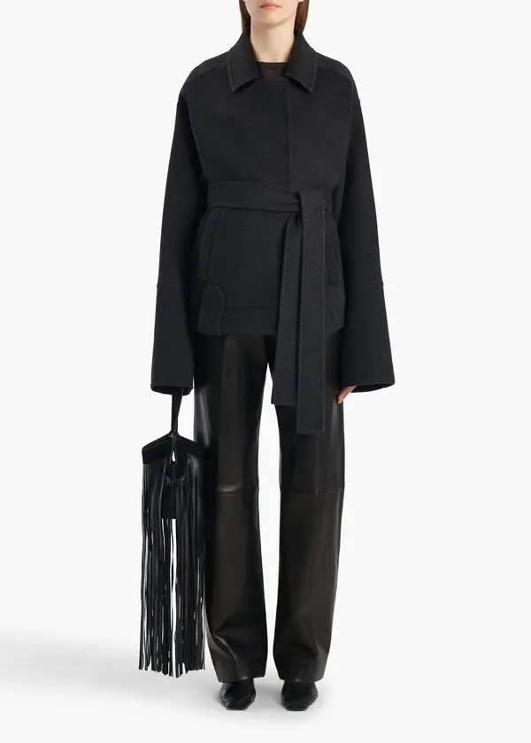 Khaite Alder Wool Jacket - Charcoal