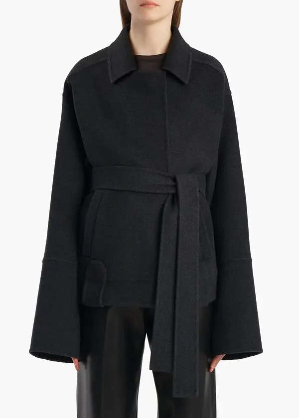 Khaite Alder Wool Jacket - Charcoal