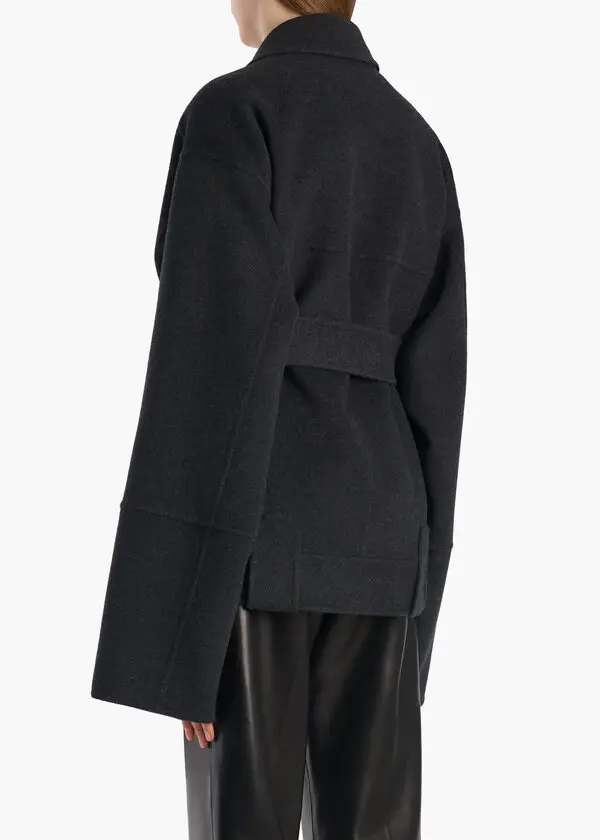 Khaite Alder Wool Jacket - Charcoal