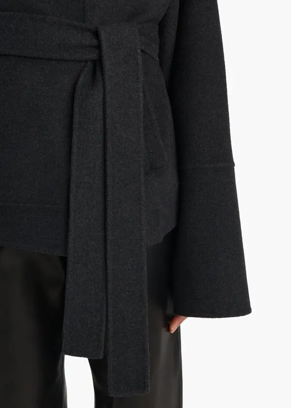 Khaite Alder Wool Jacket - Charcoal