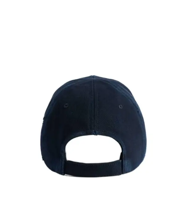 Balenciaga Logo Cap In Navy