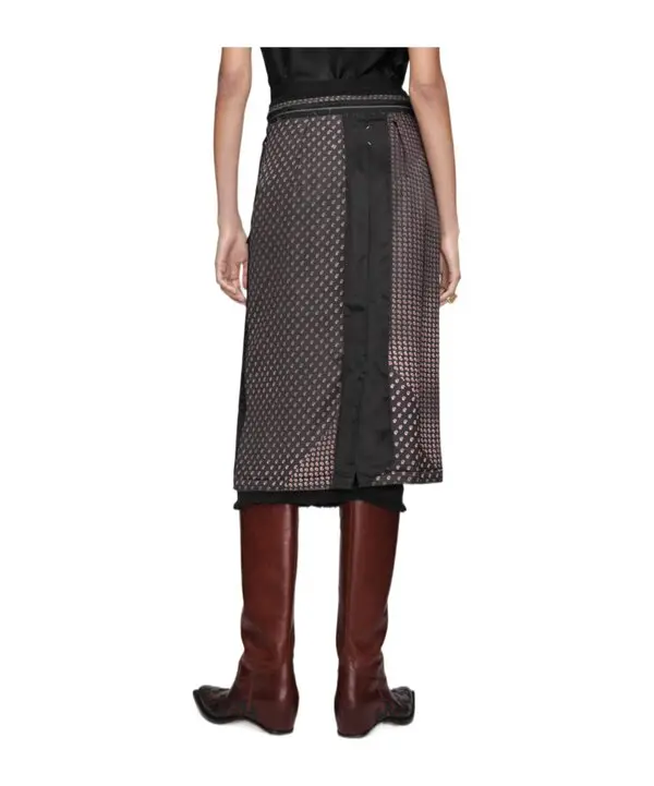 MAISON MARGIELA Paisley Print Midi Skirt
