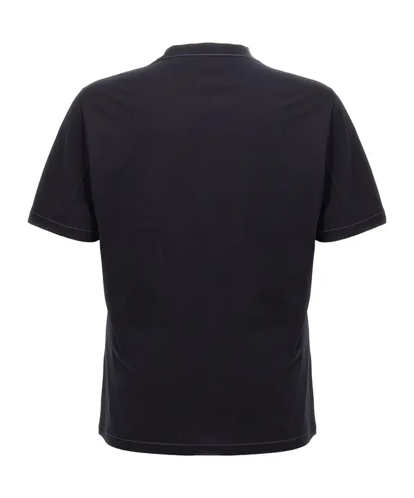 Brunello Cucinelli Logo Embroidered Crewneck T-shirt