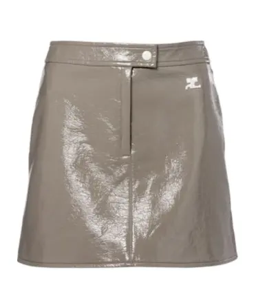 COURREGES Vinyl Miniskirt