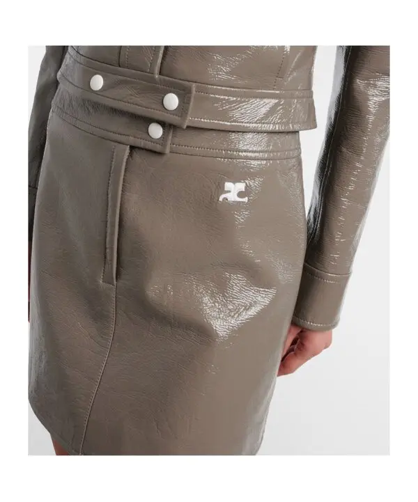 COURREGES Vinyl Miniskirt