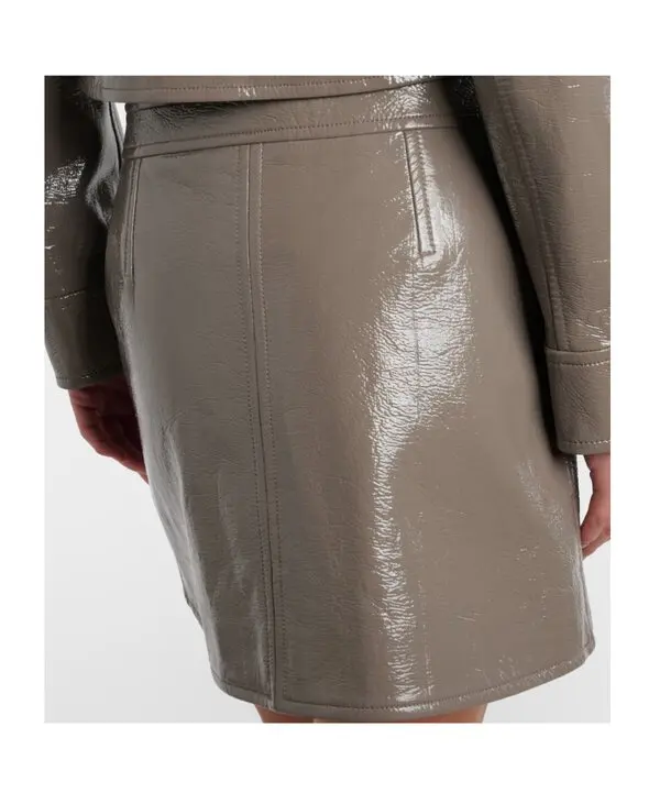COURREGES Vinyl Miniskirt