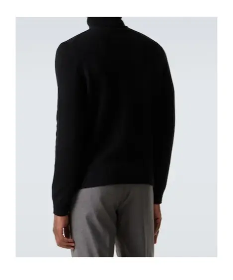 Ralph Lauren Embroidered Cashmere Turtleneck Sweater