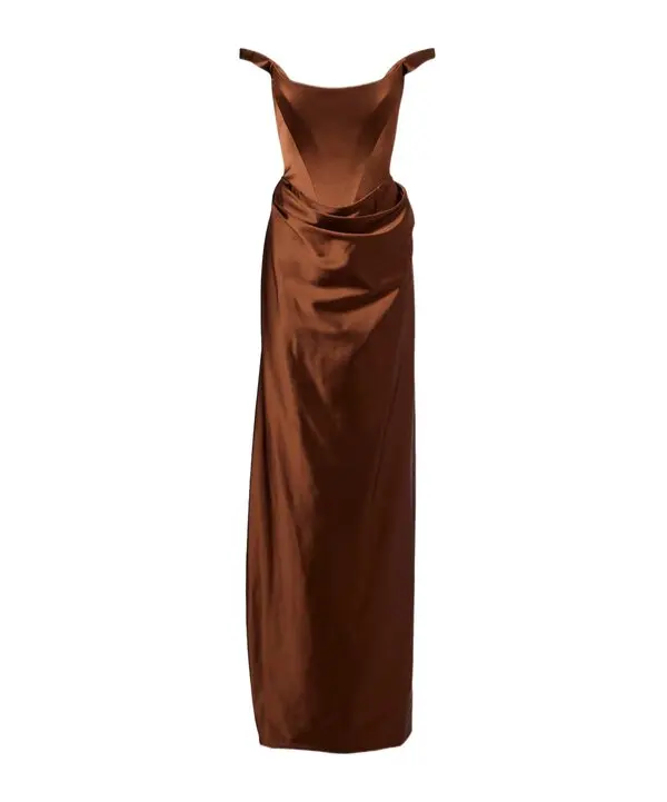 VIVIENNE WESTWOOD Nova Camille Corset Gown - Brown