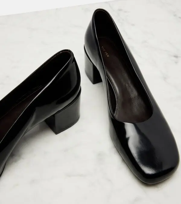 THE ROW Penelope Leather Pumps