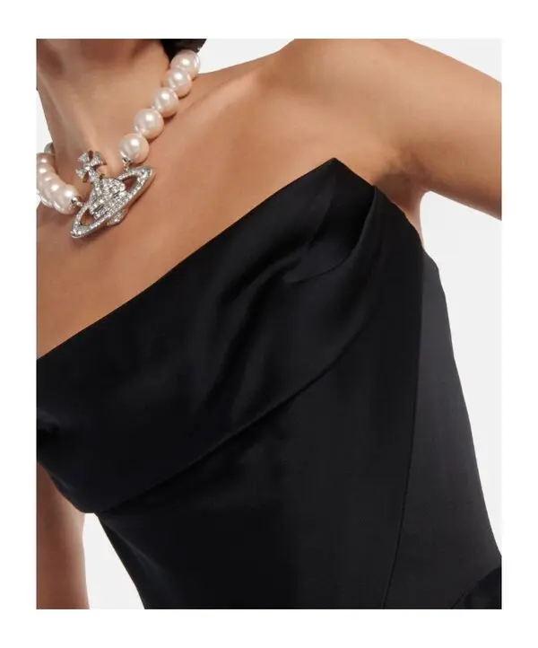 VIVIENNE WESTWOOD Off-shoulder Satin Gown