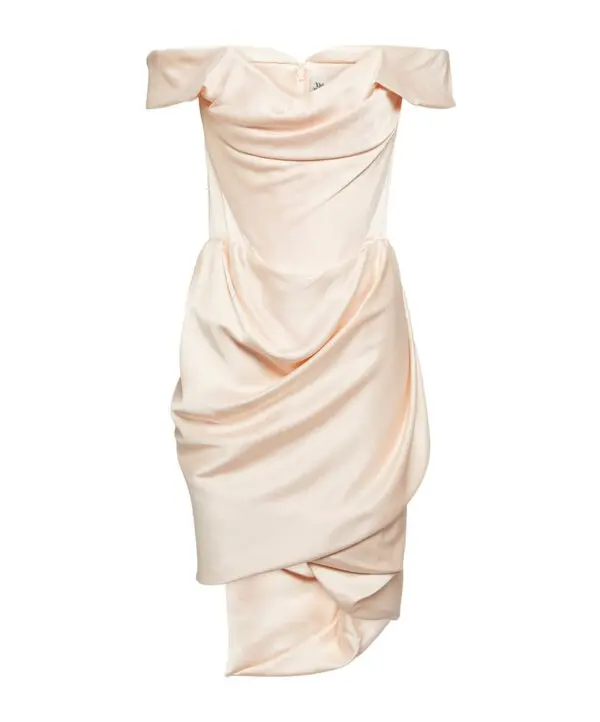 VIVIENNE WESTWOOD Nova Cora Crêpe Satin Minidress - Nude