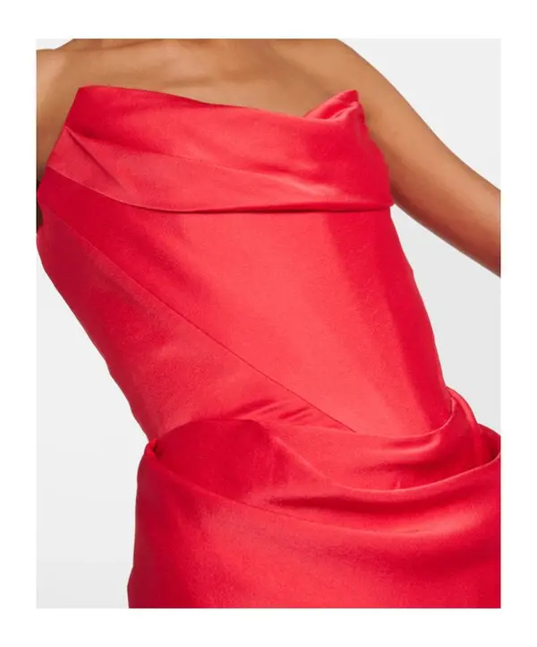 VIVIENNE WESTWOOD Off-shoulder Satin Gown
