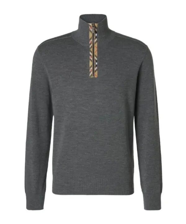 Burberry Wool Half-zip Sweater