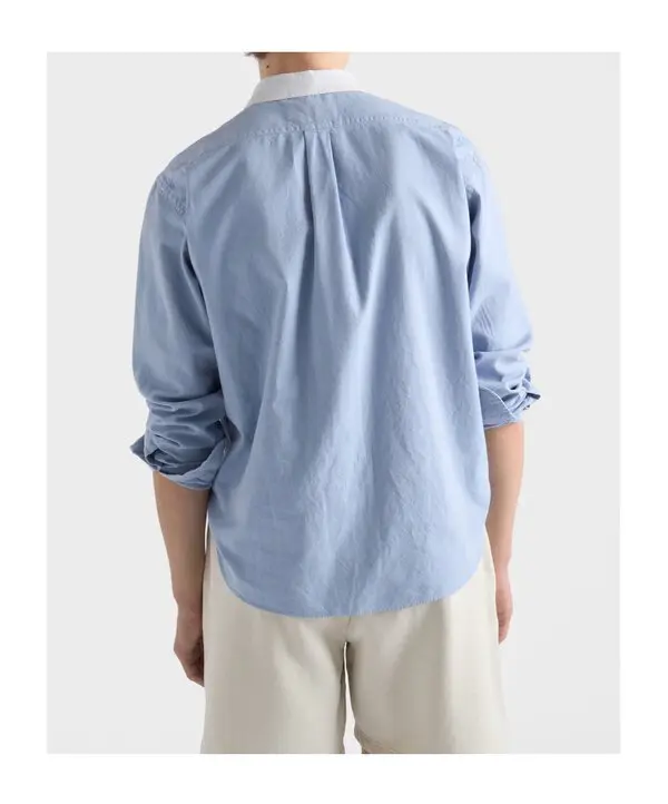 Prada Contrast Collar Oxford Shirt