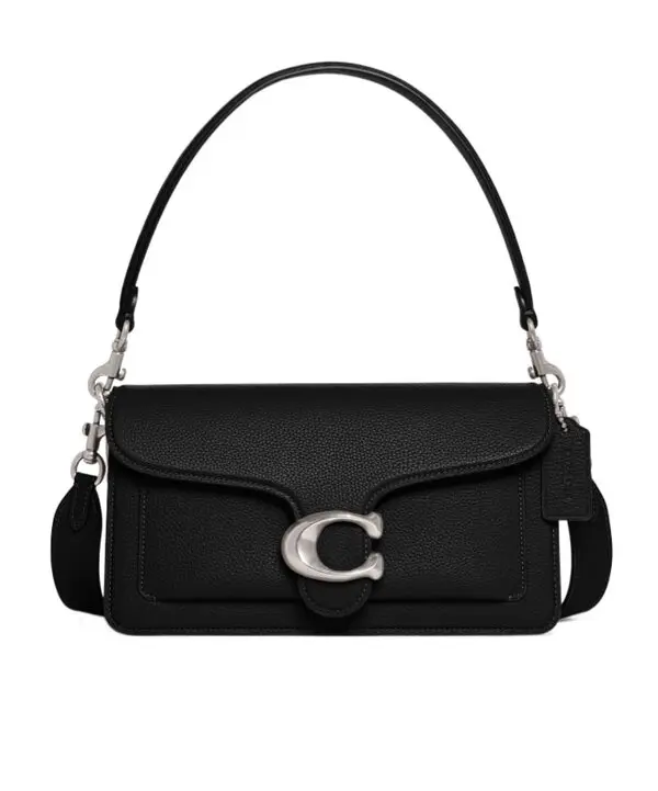 COACH Tabby 26 Logo Plaque Shoulder Bag