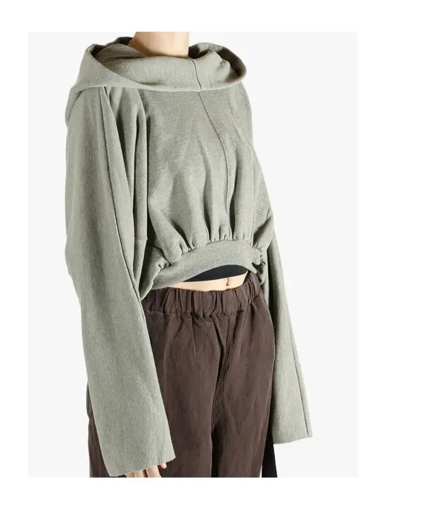 Rick Owens Cropped Hoodie