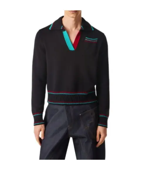 J.W.ANDERSON Color-block Trim Versatile Minimalist Sweater